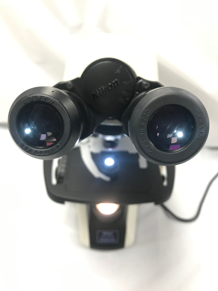 Nikon Eclipse E200 Binocular Educational Microscope 3 Objectives 4X 10 ...