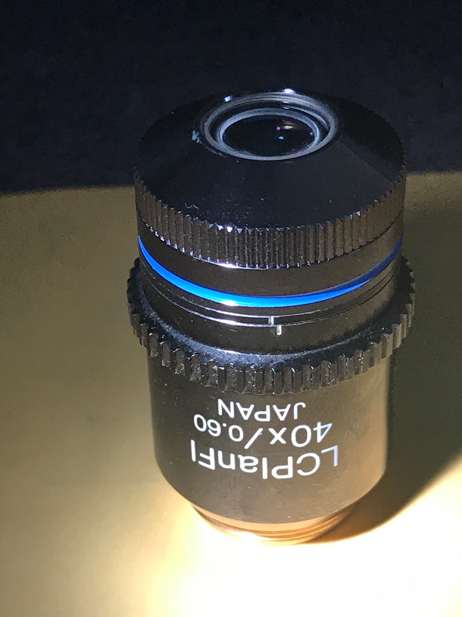 Set of 4 Olympus Objectives 4x & 10X UPLANFL 20x & 40X LCPLANFL CAP-G1 ...